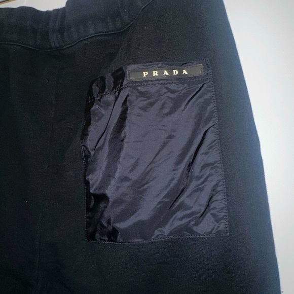 Prada | Pants | Prada Black Sweats With Pocket Detail Size Small | Poshmark
